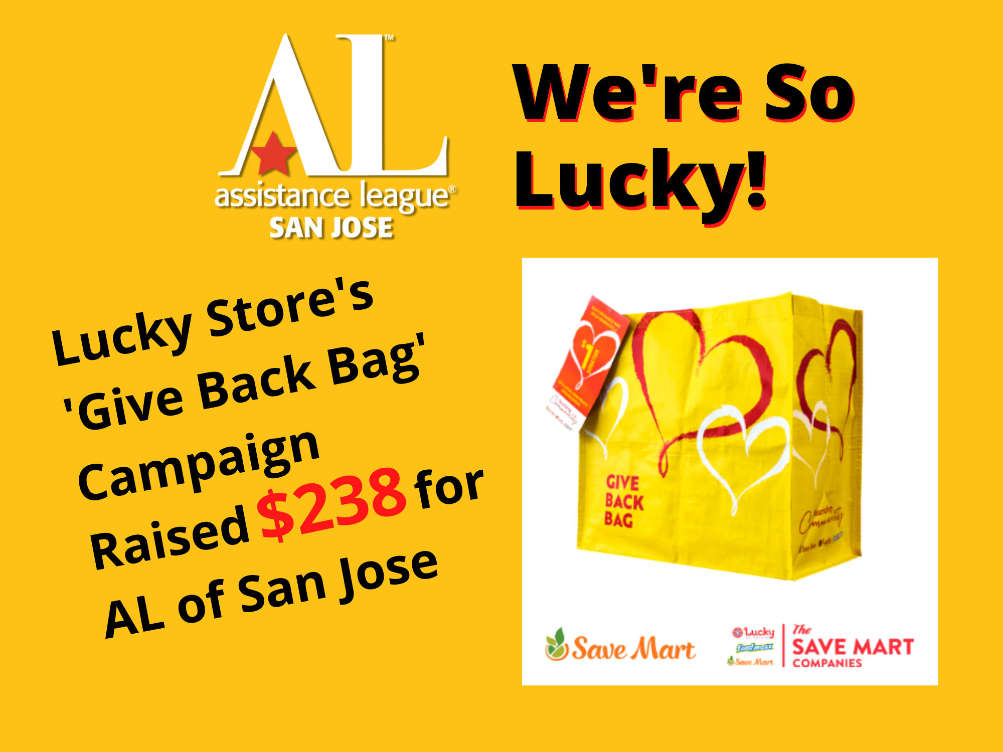Thank You, Lucky Stores! - Assistance League - San JoseAssistance ...